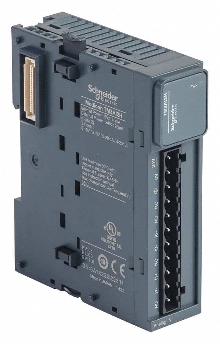 SCHNEIDER ELECTRIC, Analog Input Module, (2) Analog, Analog Input ...