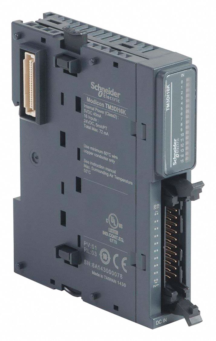 SCHNEIDER ELECTRIC, (16) Discrete In, Discrete Input Modules - 35ZV88 ...