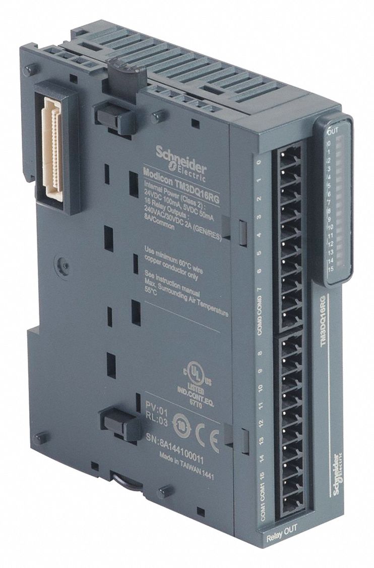 SCHNEIDER ELECTRIC, (16) Relay Out, Discrete Output Module - 35ZV96 ...