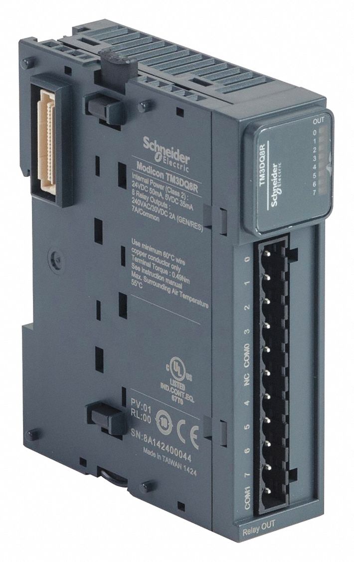 SCHNEIDER ELECTRIC, (8) Relay Out, Discrete Output Module - 35ZW03 ...