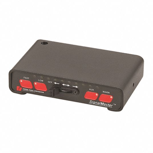 FEDERAL SIGNAL, Controller, Black, Vehicle Light Controller - 35ZX56 ...
