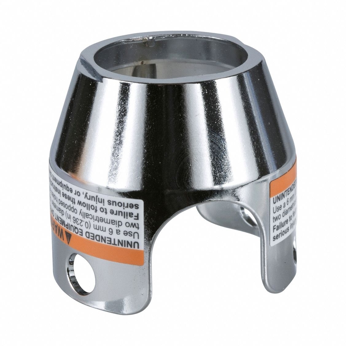 SCHNEIDER ELECTRIC, 22 mm Panel Mounting Hole Dia, Chrome, Pushbutton ...