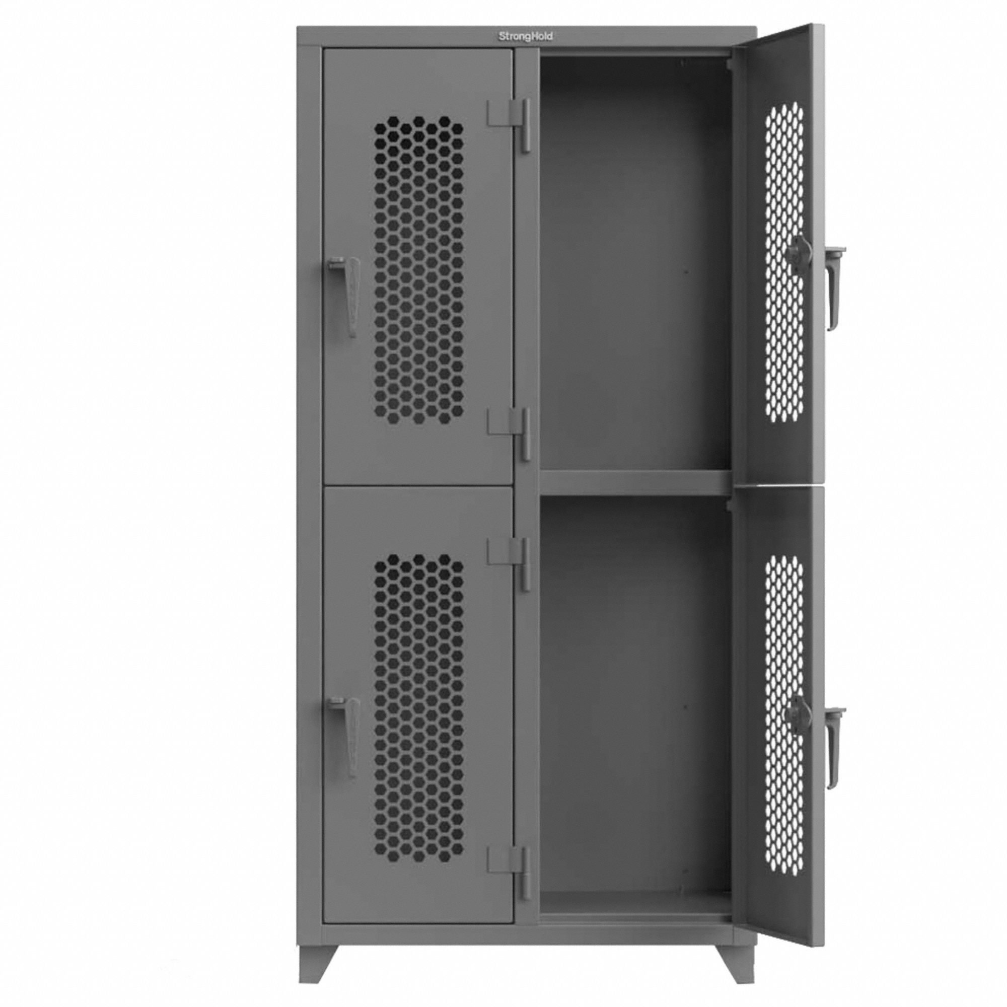 STRONG HOLD, 36 in x 18 in x 75 in, Ventilated, Locker - 804U59|36-4H ...