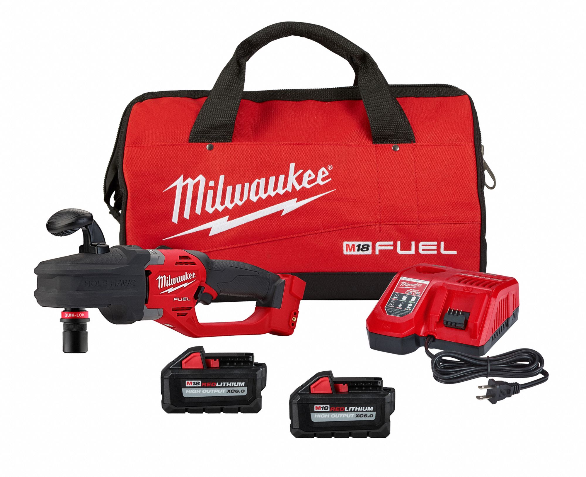 MILWAUKEE Kit de Taladro de Ángulo Recto con Voltaje de 18.0, 0 a 1500 ...