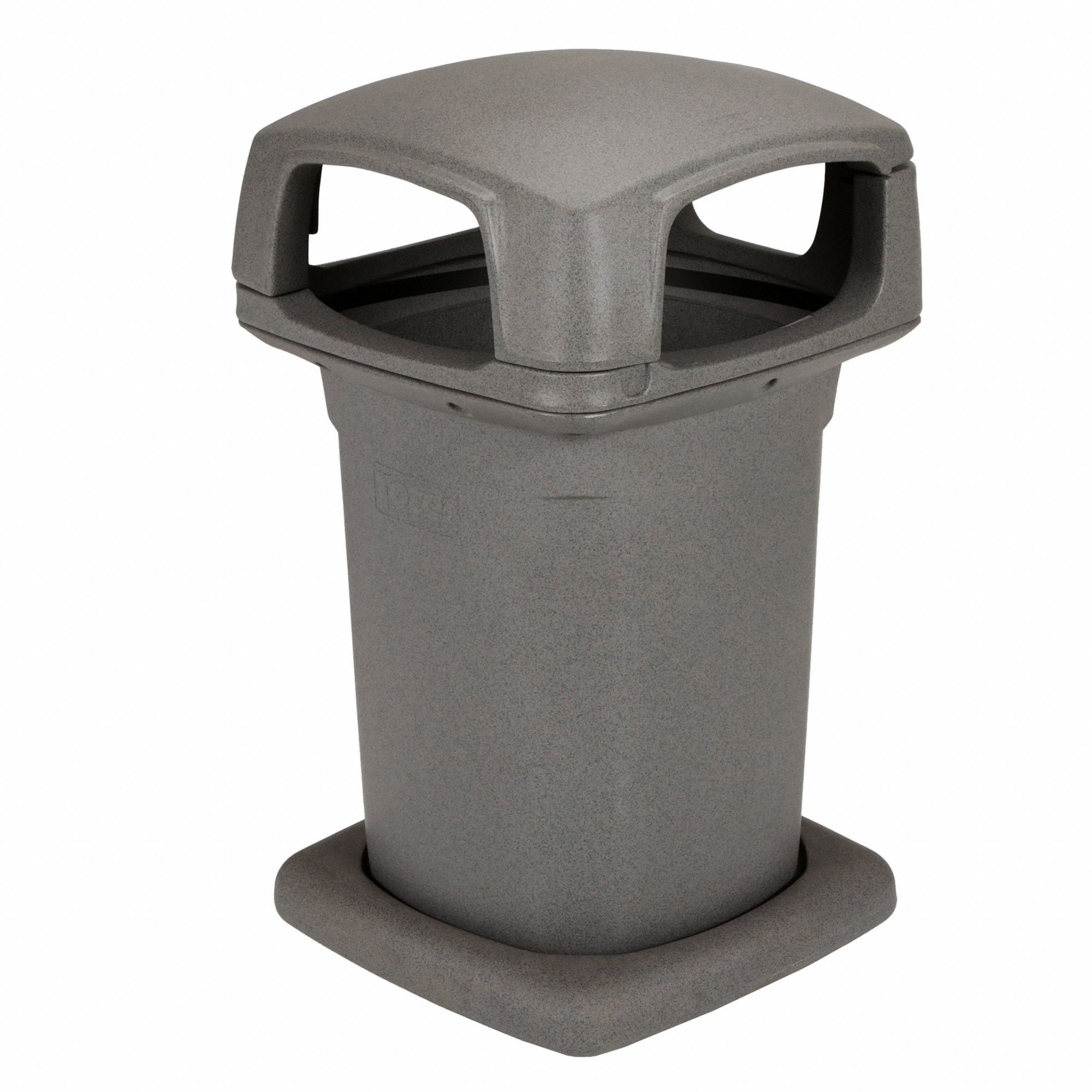 TOTER, Rectangular, Dome Top, Trash Can - 360TT9|860GB-35865 - Grainger