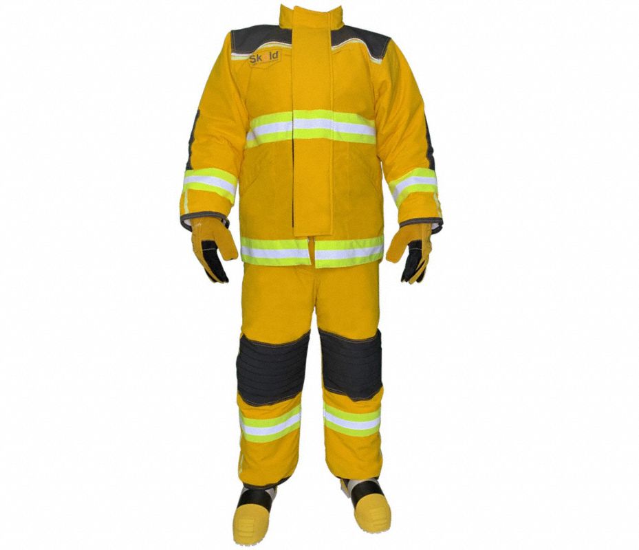 SKOLD SAFETY Traje de Bombero , Amarillo , Tamaño G , XG - Chaquetas y ...