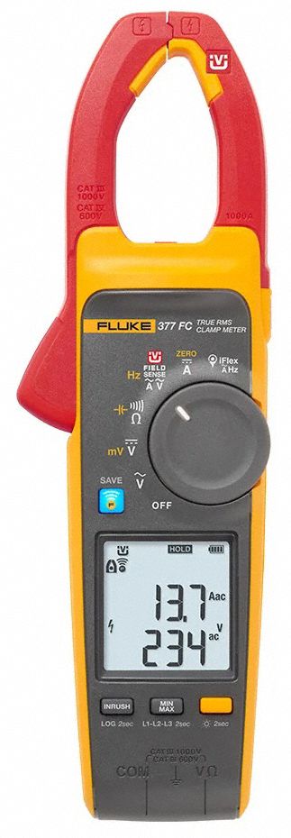 FLUKE Multímetro de Gancho con Medición de Voltaje 1000A 1000V Tenaza 1 ...