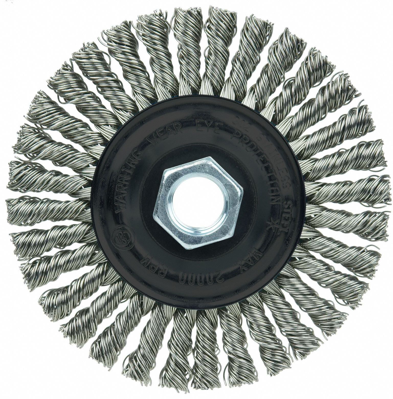 WEILER, Stainless Steel Stringer Bead, 4" Dia x 3/16" Wd, Stringer Bead ...