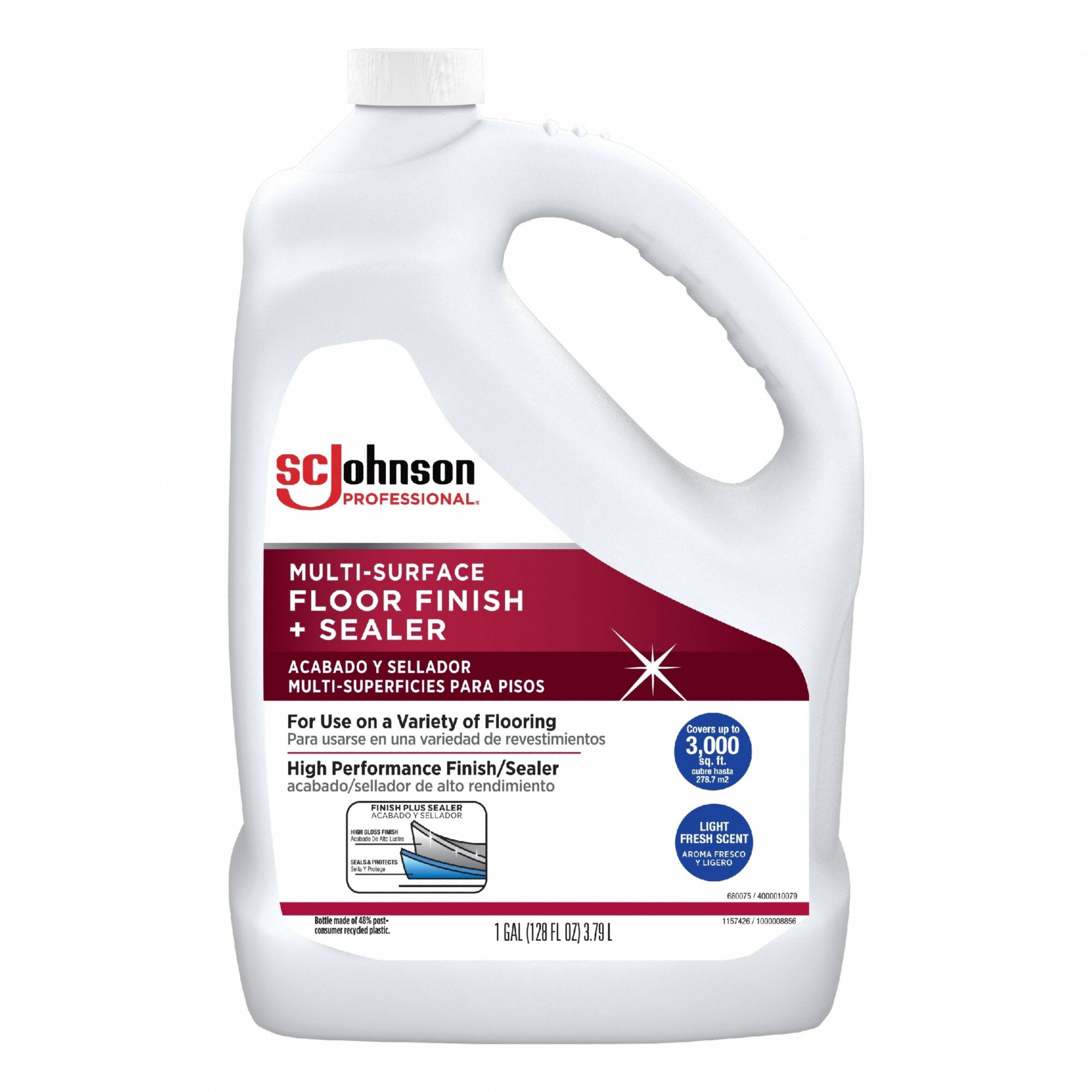 SC JOHNSON PROFESSIONAL, Jug, 1 gal Container Size, Floor Finish and ...