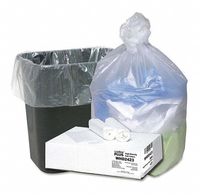 Ultra Plus Trash Can Liners,10 gal,PK500 - Grainger