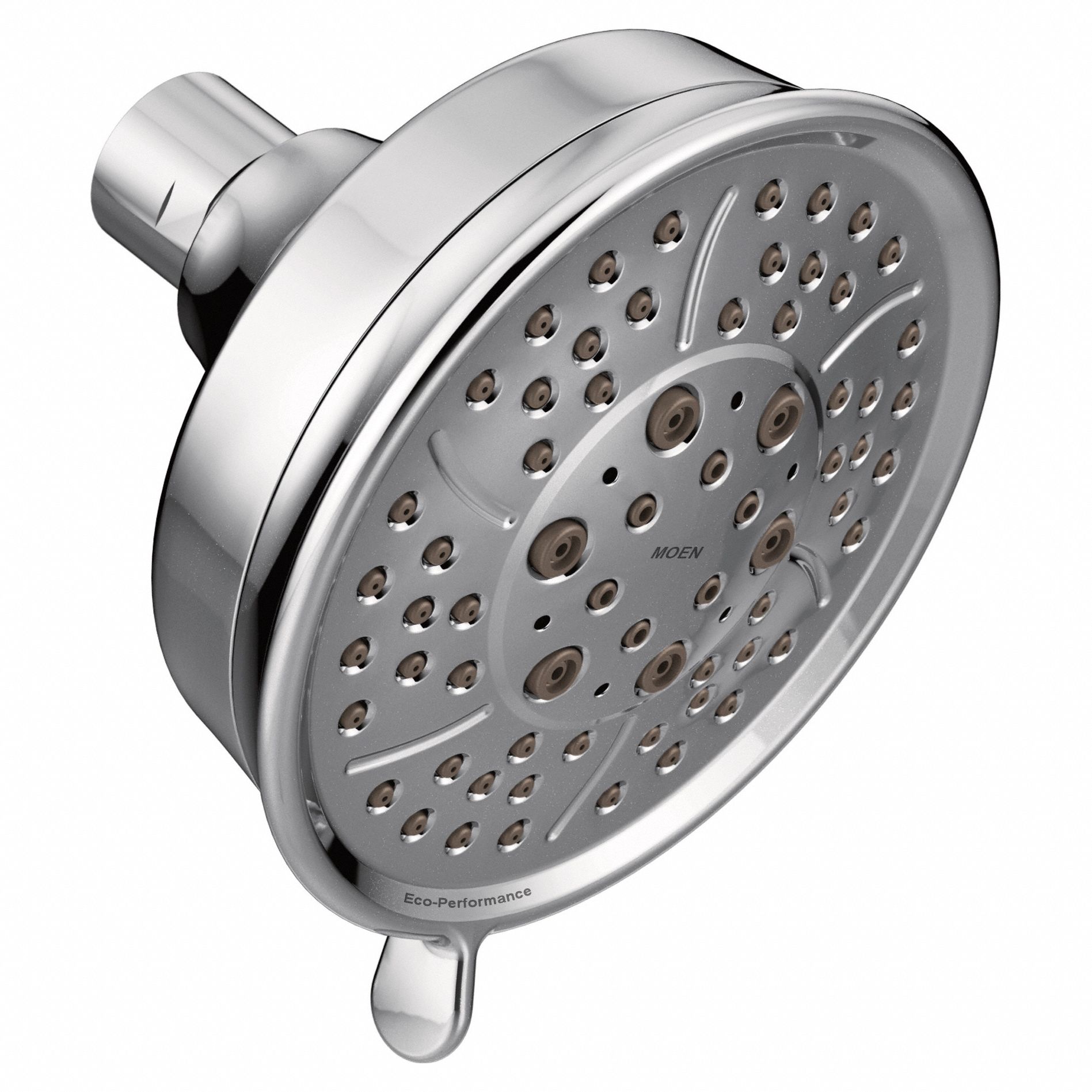MOEN, 1.75 gpm Fixed Showerhead Flow Rate, Chrome, Fixed Showerhead ...