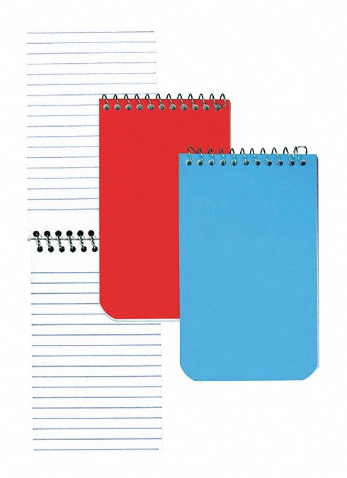 Memo Notebooks,60 Sheets,3" x 5",White - Grainger