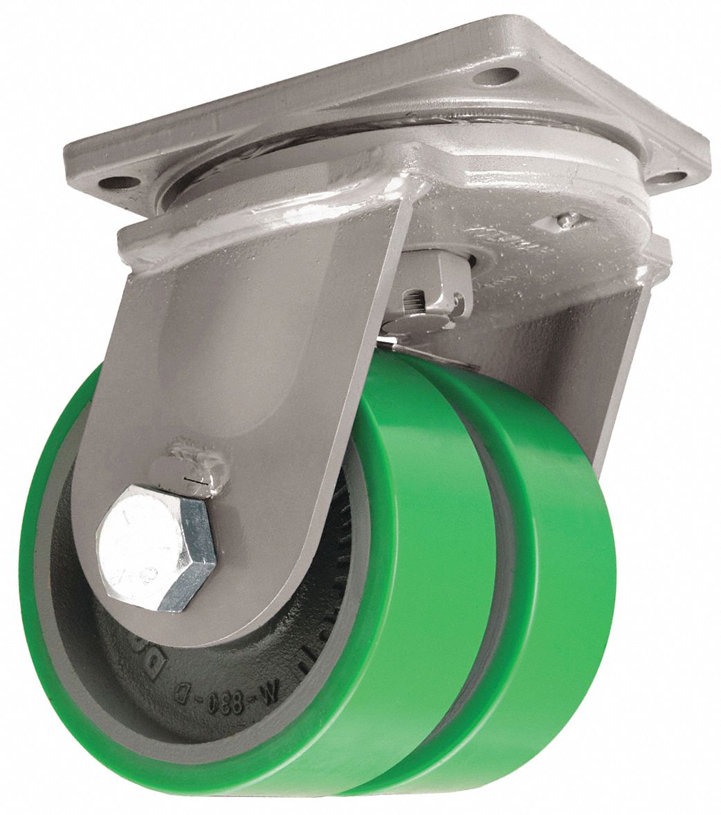 HAMILTON, Swivel, Face Brake, Plate Caster - 55HA38|S-MDD-83DT-4SL-DHCB ...