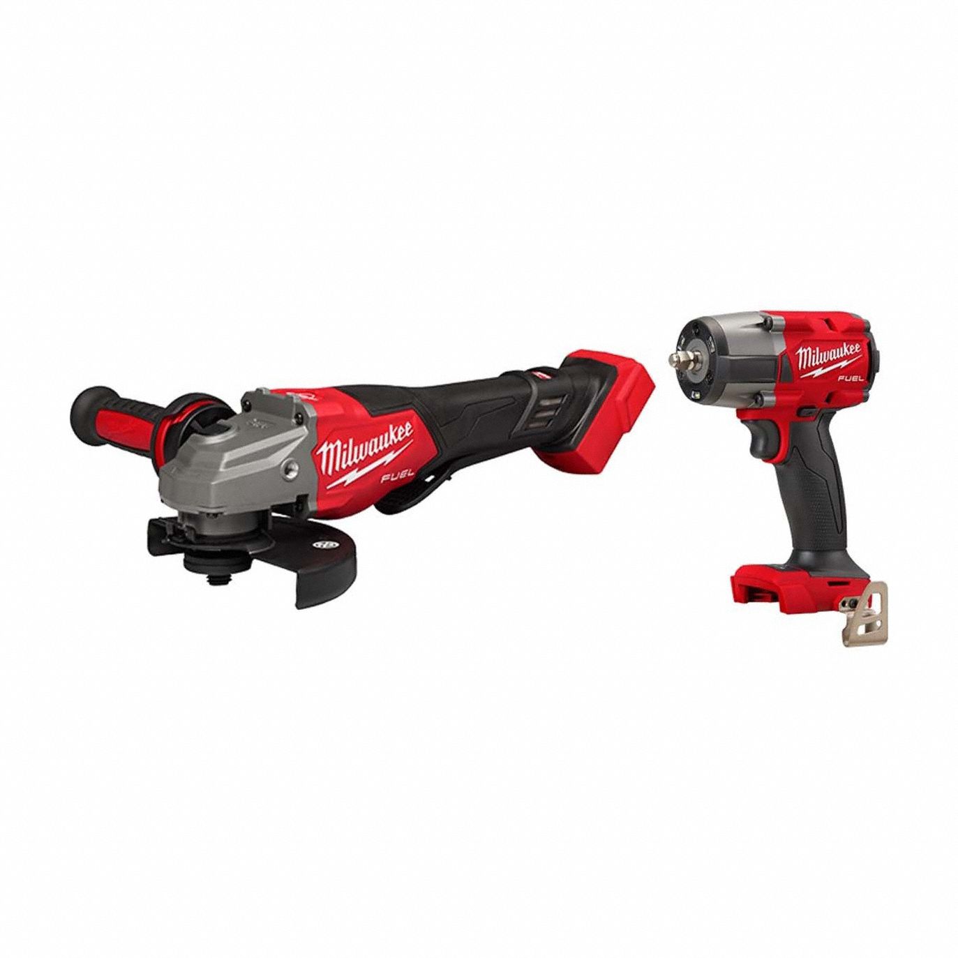 MILWAUKEE, 2 Tools, Angle Grinder/Impact Wrench, Grinder and Impact ...