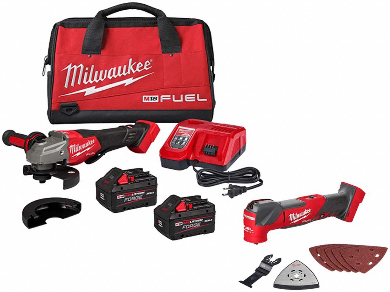 MILWAUKEE TOOL & EQUIPMENT, 2 Tools, Angle Grinder/Oscillating Tool ...