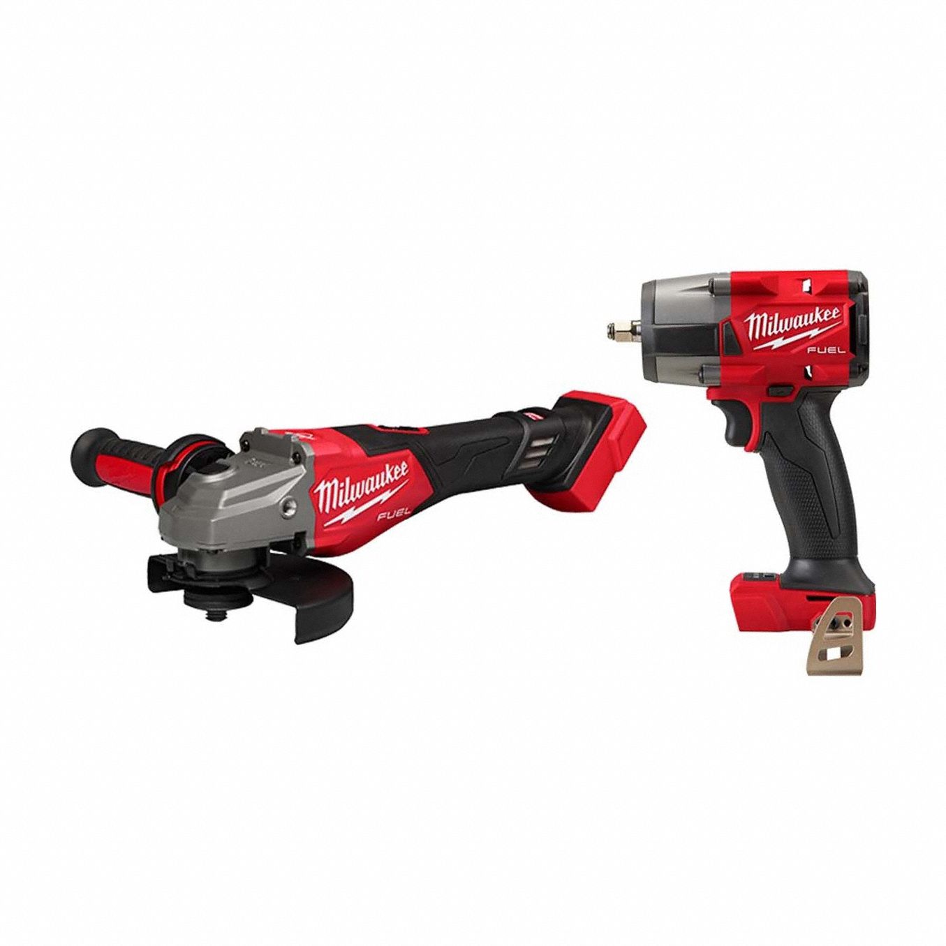 MILWAUKEE, 2 Tools, Angle Grinder/Impact Wrench, Tool Combination Kit ...