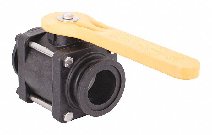 BANJO, 2 in, Polypropylene, Manual Two-Way Ball Valve - 367G74|MV220CF ...