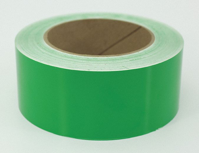 Floor Marking Tape,2",Green - Grainger
