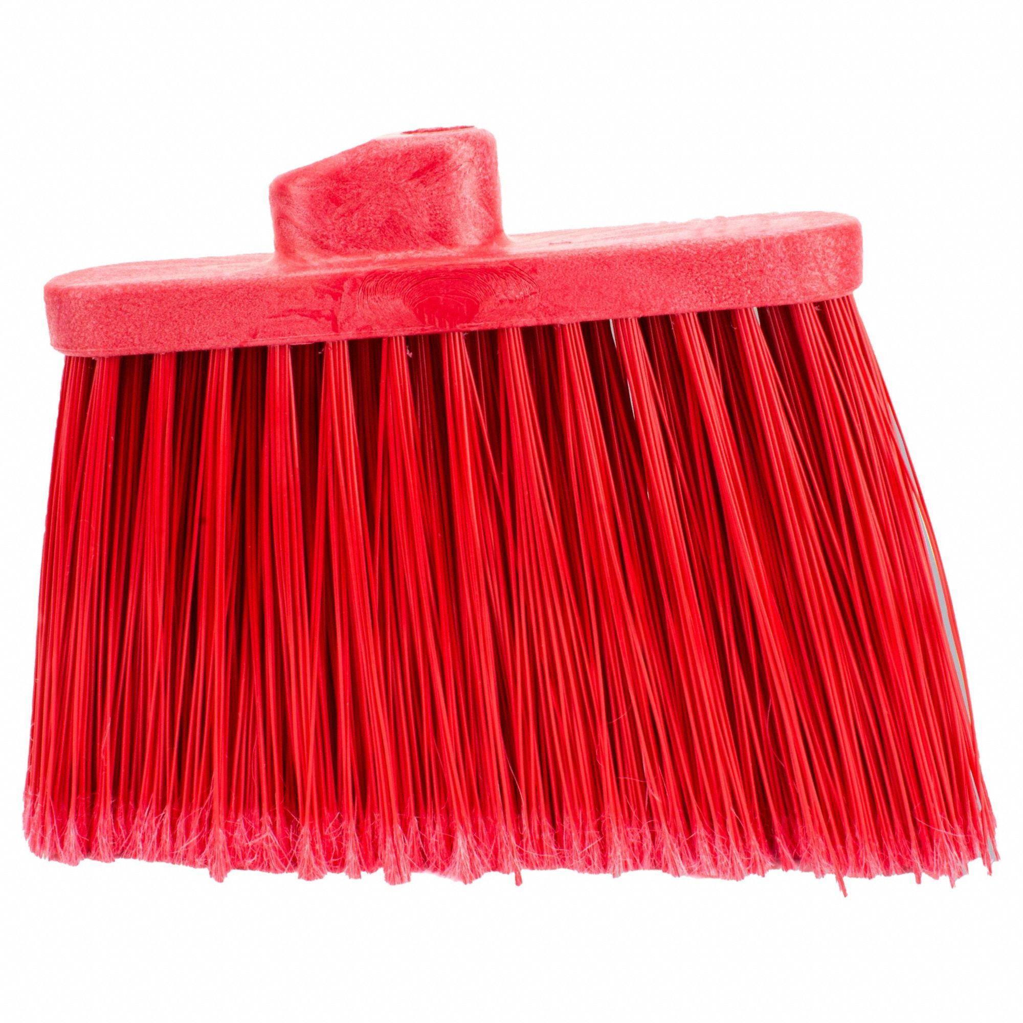 CARLISLE, 12, PK, Med-Duty Angle Broom Head,12",Red,Package Quantity 12 ...