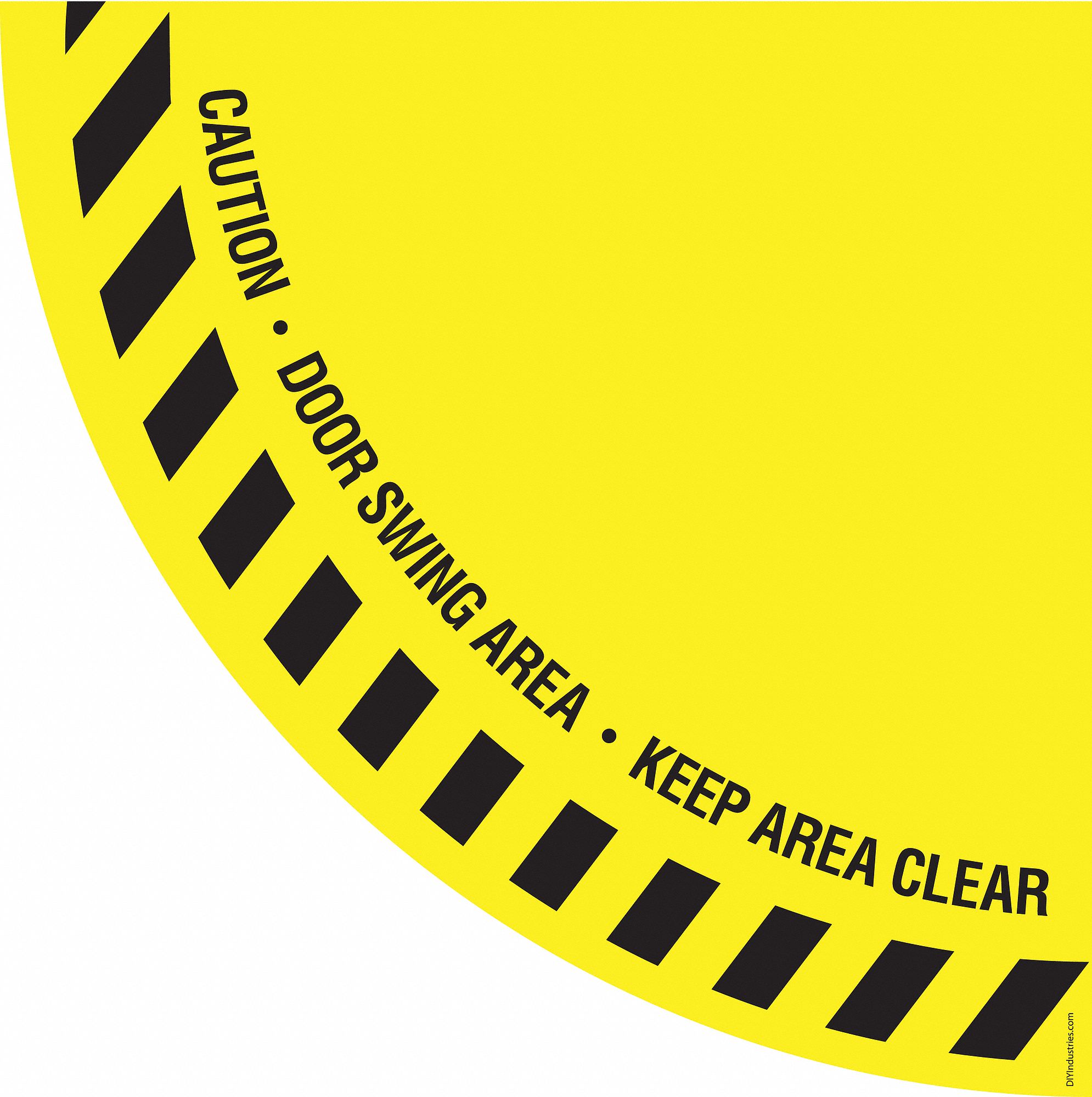 Floor Sign,33" x 33",Door Swing - Grainger