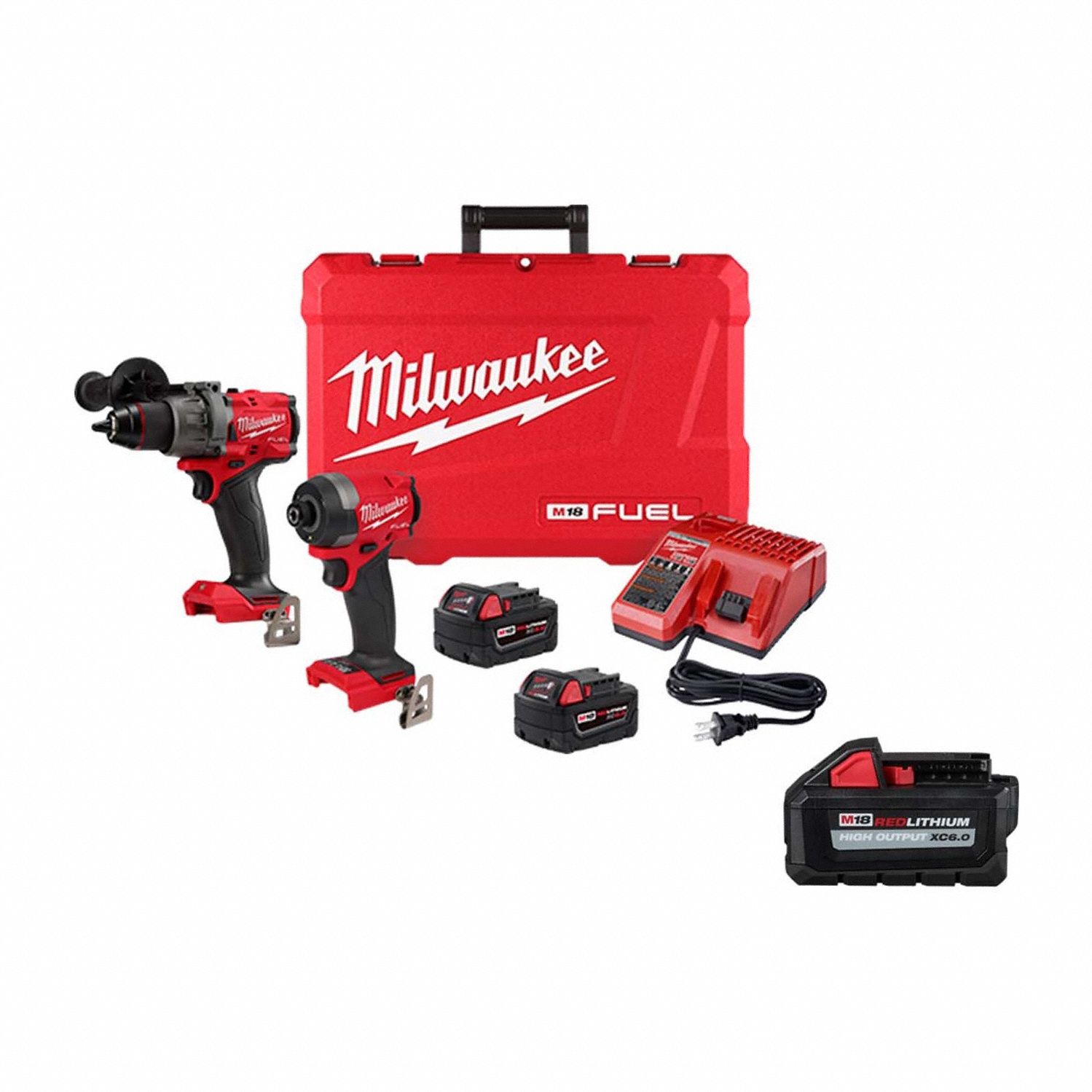 MILWAUKEE TOOL & EQUIPMENT, 2 Tools, Hammer Drill/Impact Driver ...