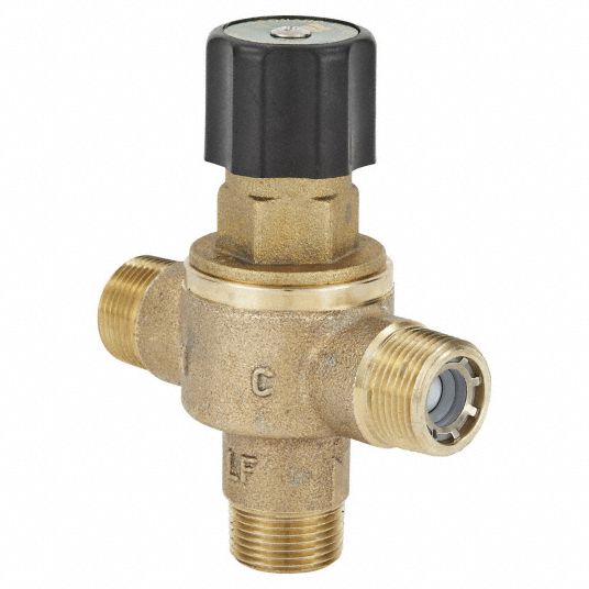 LEONARD VALVE, 3/4 in Inlet Connection Size, 3/4 in Outlet Connection ...