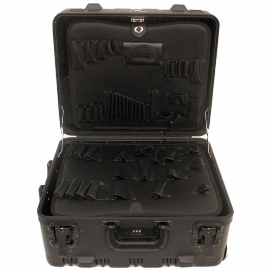 PLATT, 14 5/8 in x 17 1/2 in x 9 in Inside, Black, Protective Case ...