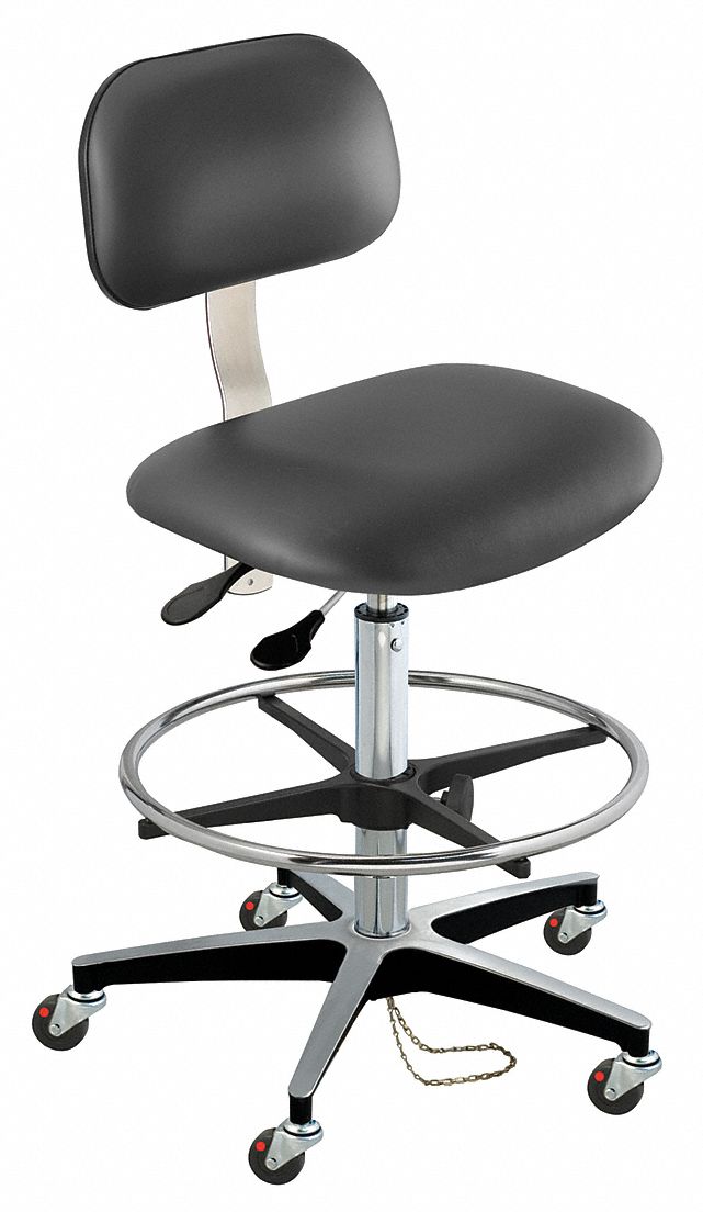 BIOFIT Vinyl (Antibacterial) Ergonomic Chair with 22 in to 32 in Seat ...