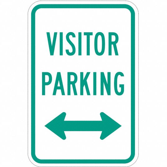 18 in x 12 in Nominal Sign Size, Aluminum, Parking Sign - 36A825|T1 ...