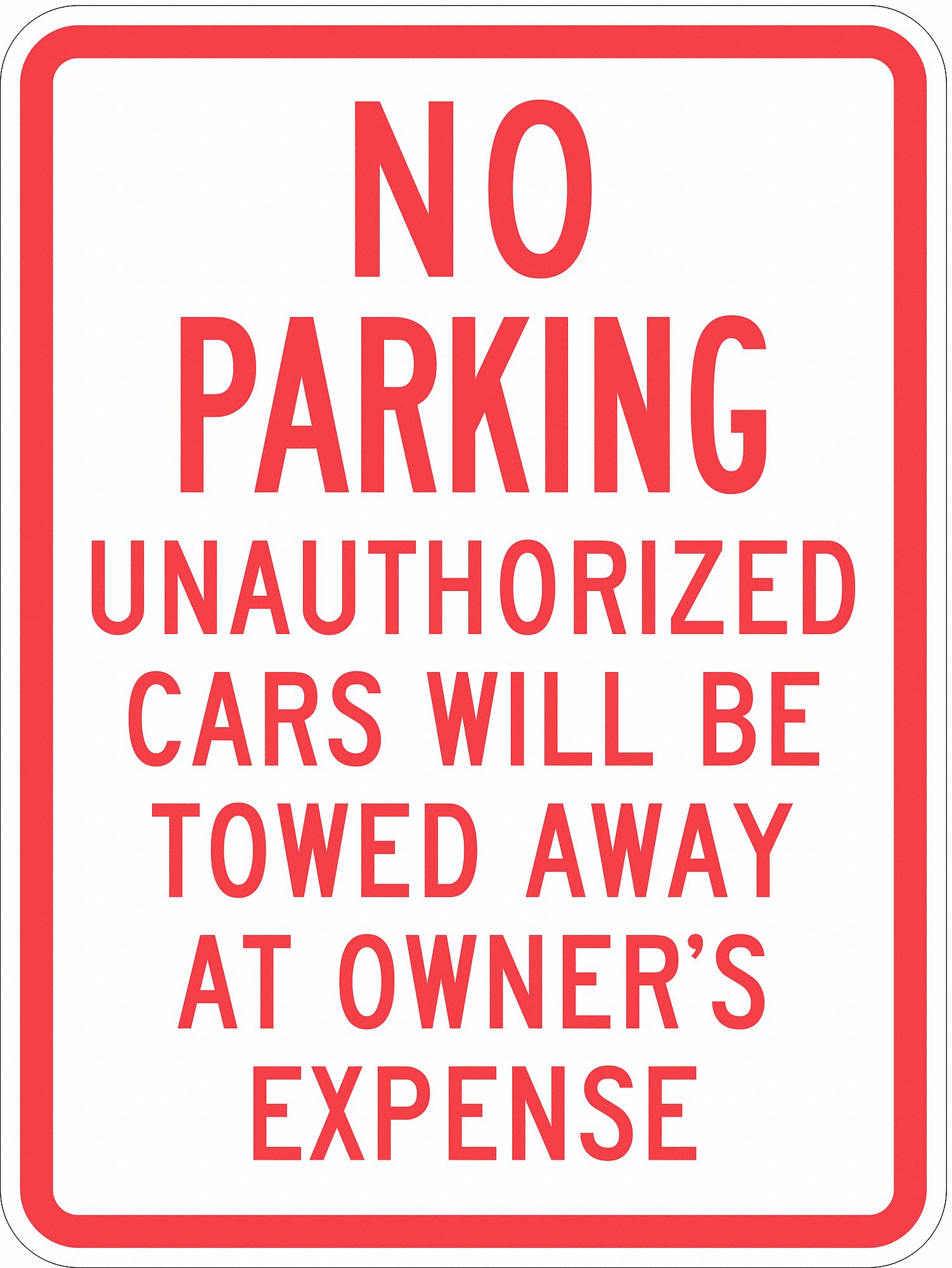 24 in x 18 in Nominal Sign Size, Aluminum, Property Signs - 36A834|T1 ...