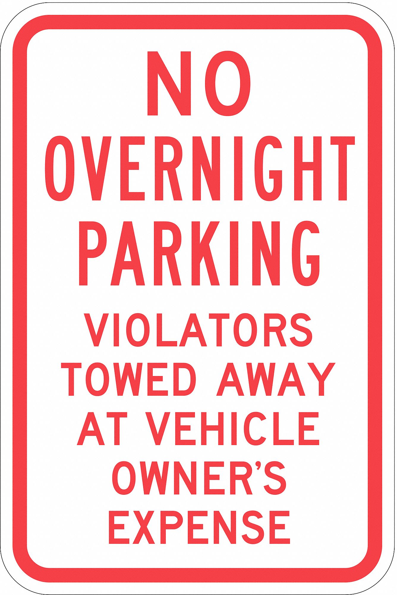 18 in x 12 in Nominal Sign Size, Aluminum, Property Signs - 36A845|T1 ...