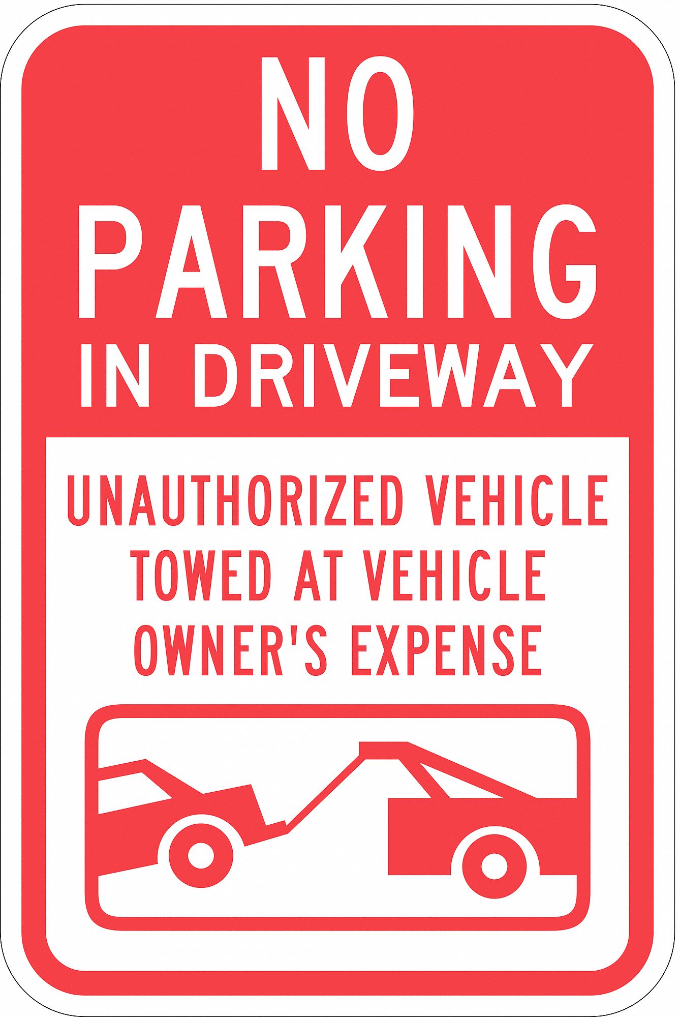 18 in x 12 in Nominal Sign Size, Aluminum, Property Signs - 36A864|T1 ...