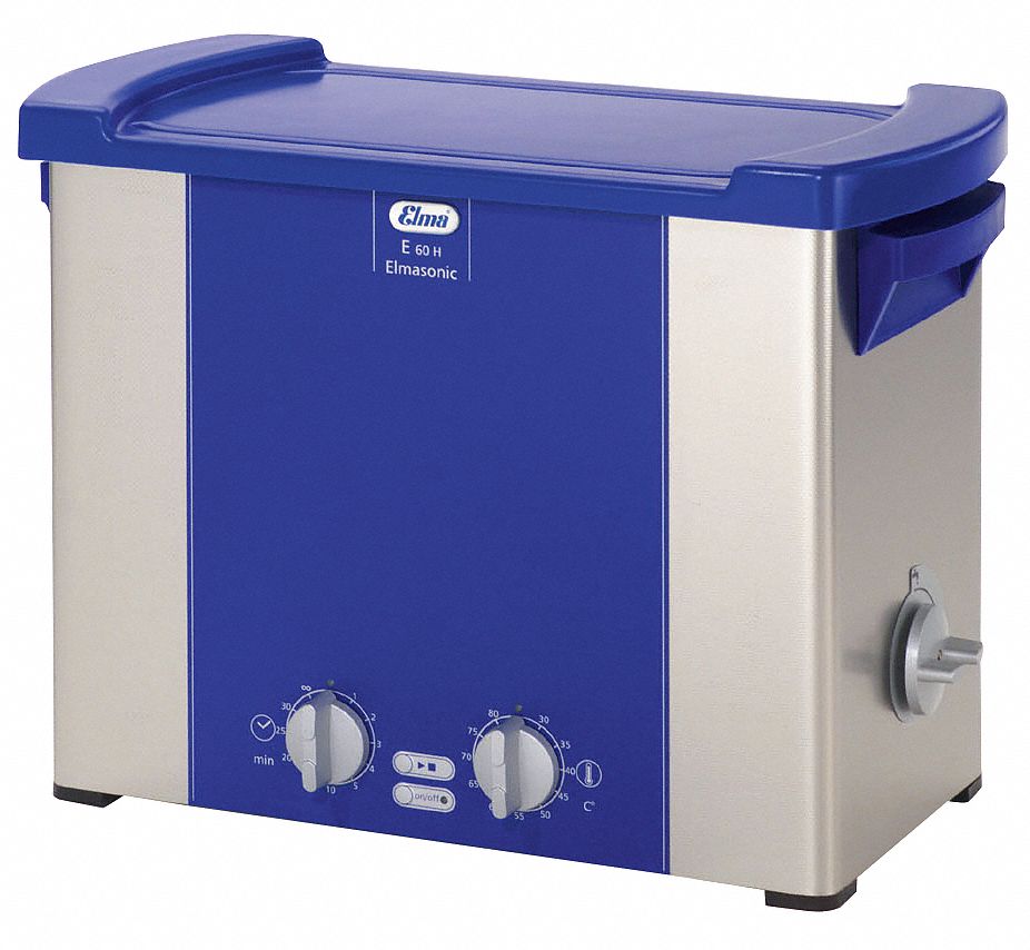 Ultrasonic Cleaner, 1.5 gal Tank, Timer Range 1 to 30 min, Voltage 110 ...
