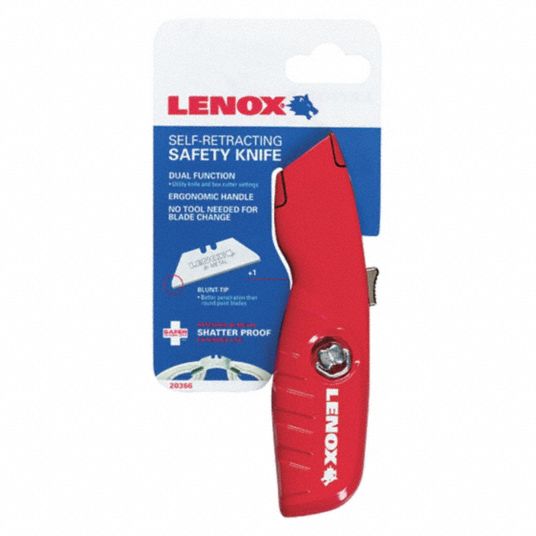 LENOX, Safety Utility Knife - 36C216|20366SRK1 - Grainger