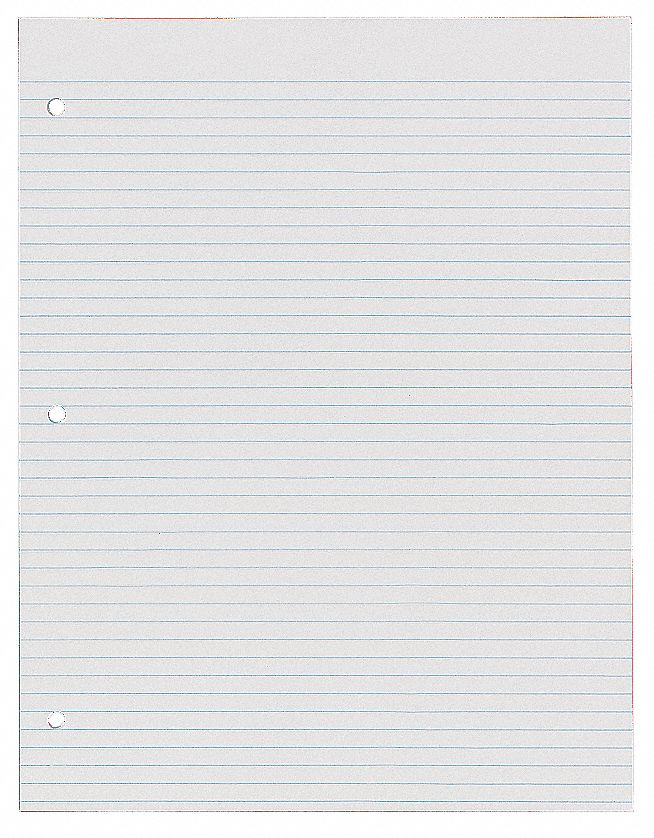 ABILITY ONE Looseleaf Paper: 16 lb Paper Wt, 30% Recycled Content ...