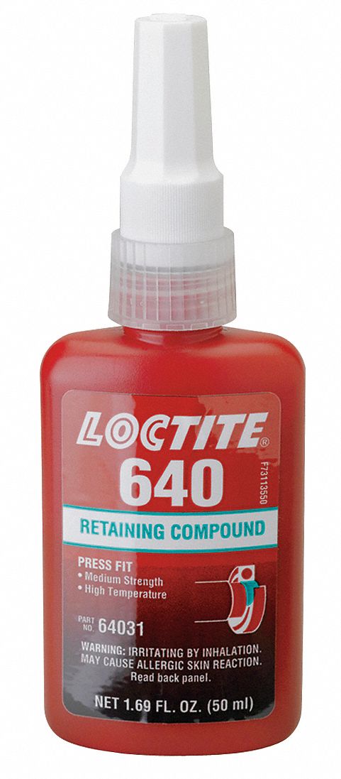 LOCTITE, 640, 1.7 fl oz, Retaining Compound - 36D058|135520 - Grainger