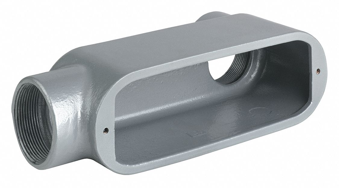 Iron, Powder Coated, Conduit Outlet Body - 36D189|OLB-8M - Grainger