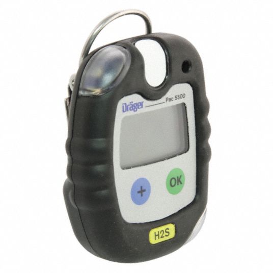 Single Gas Detector, 0 to 100 ppm Sensor Range, Audible, Visual ...