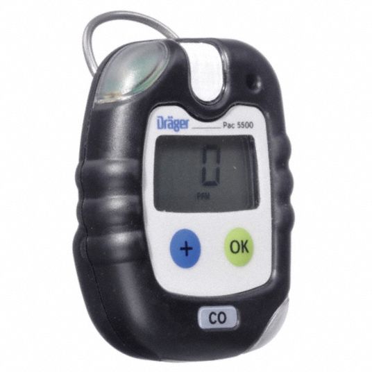 Single Gas Detector, 0 to 2000 ppm Sensor Range, Audible, Visual ...