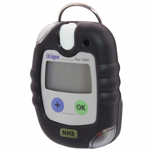 Single Gas Detector, 0 to 300 ppm Sensor Range, Audible, Visual ...