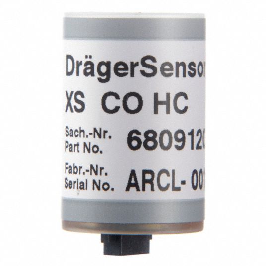 DRAEGER Replacement Sensor, Detects Carbon Monoxide, Sensor Range 0 to ...