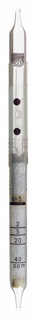 Glass, Reagent Detector Tube, Detects For Formaldehyde, 2 to 40 ppm ...