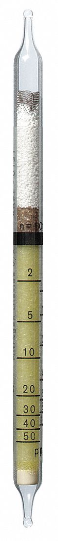 Glass, Reagent Detector Tube, Detects For Nitrogen Dioxide, 2 to 100 ...