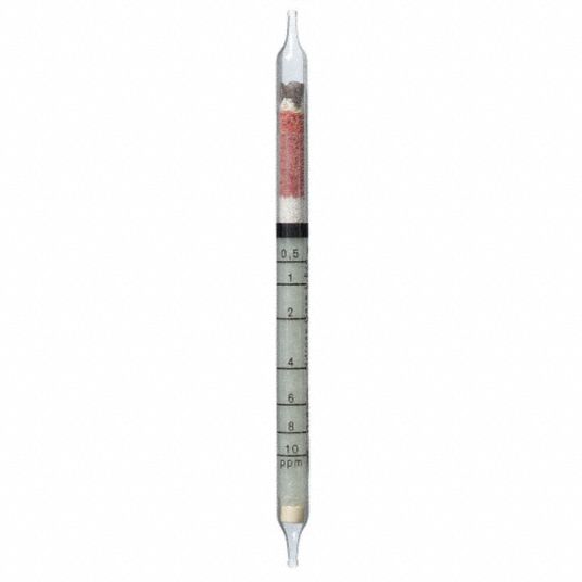 Glass, Reagent Detector Tube, Detects For Nitrous Fumes, 0.5 to 10 ppm ...