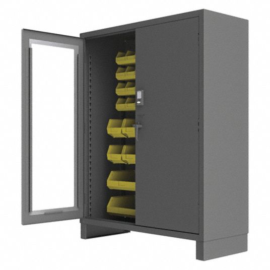 DURHAM MFG, 60 in x 24 in 78 in, 0 Shelves, Bin Cabinet - 36EZ31 ...