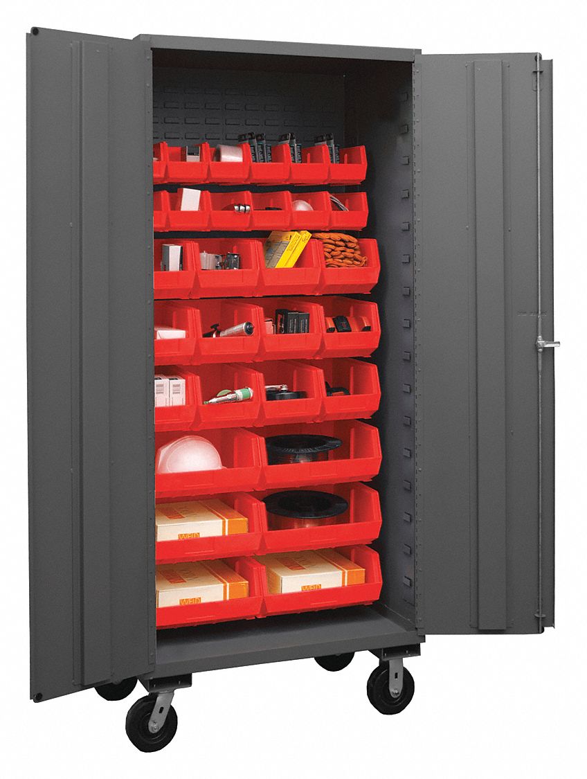 DURHAM MFG, 36 in x 24 in x 80 in, 0 Shelves, Bin Cabinet - 36EZ47 ...