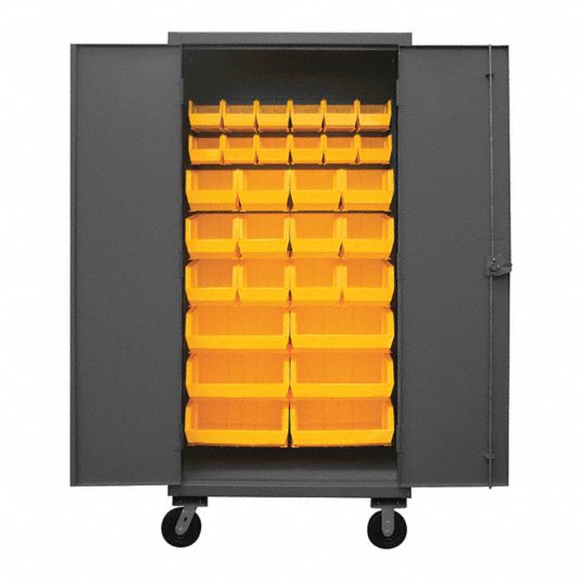 DURHAM MFG, 36 in x 24 in x 80 in, 0 Shelves, Bin Cabinet - 36EZ61 ...