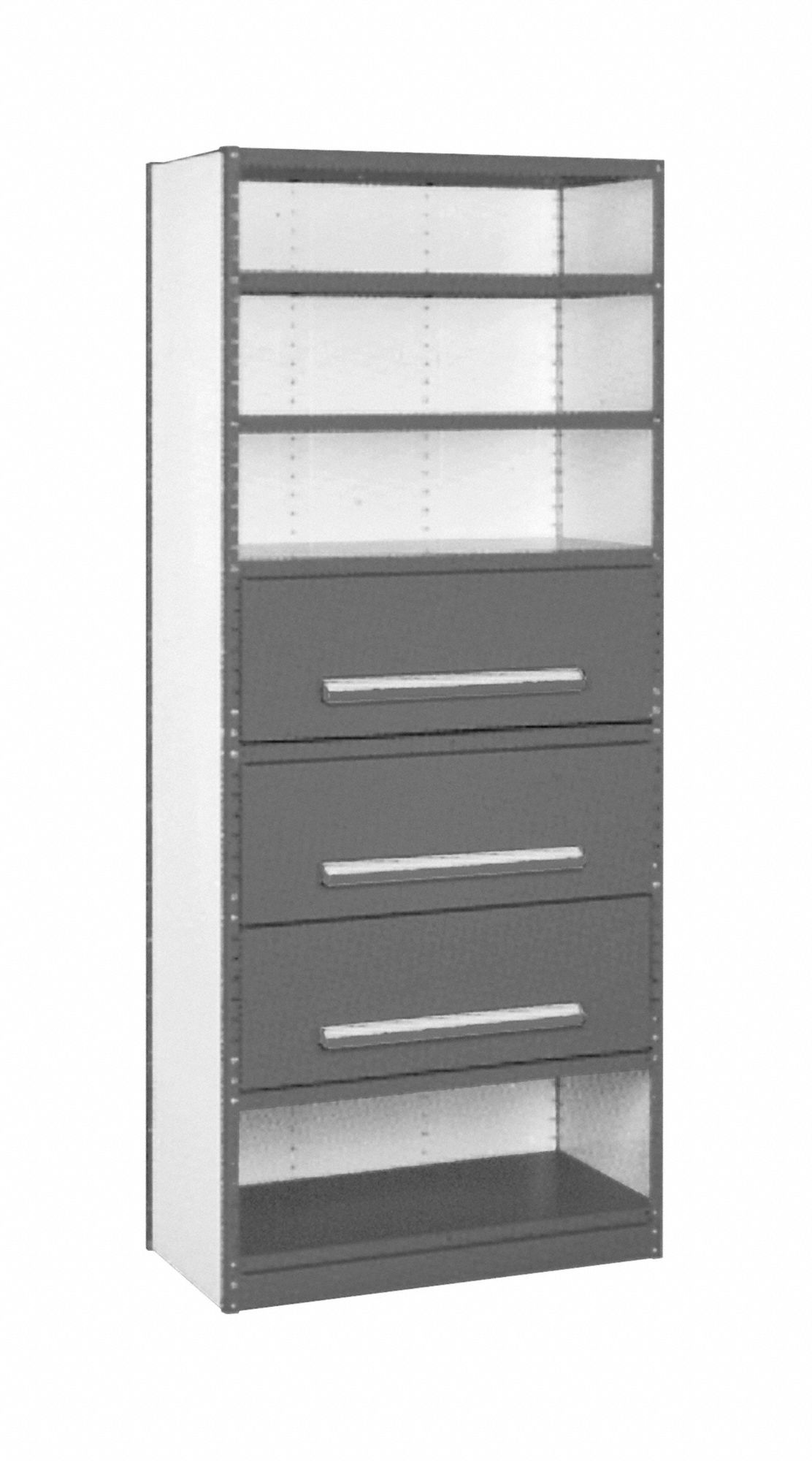 EQUIPTO, Standalone, Heavy-Duty, Metal Shelving - 36F903|4207DN-GY ...