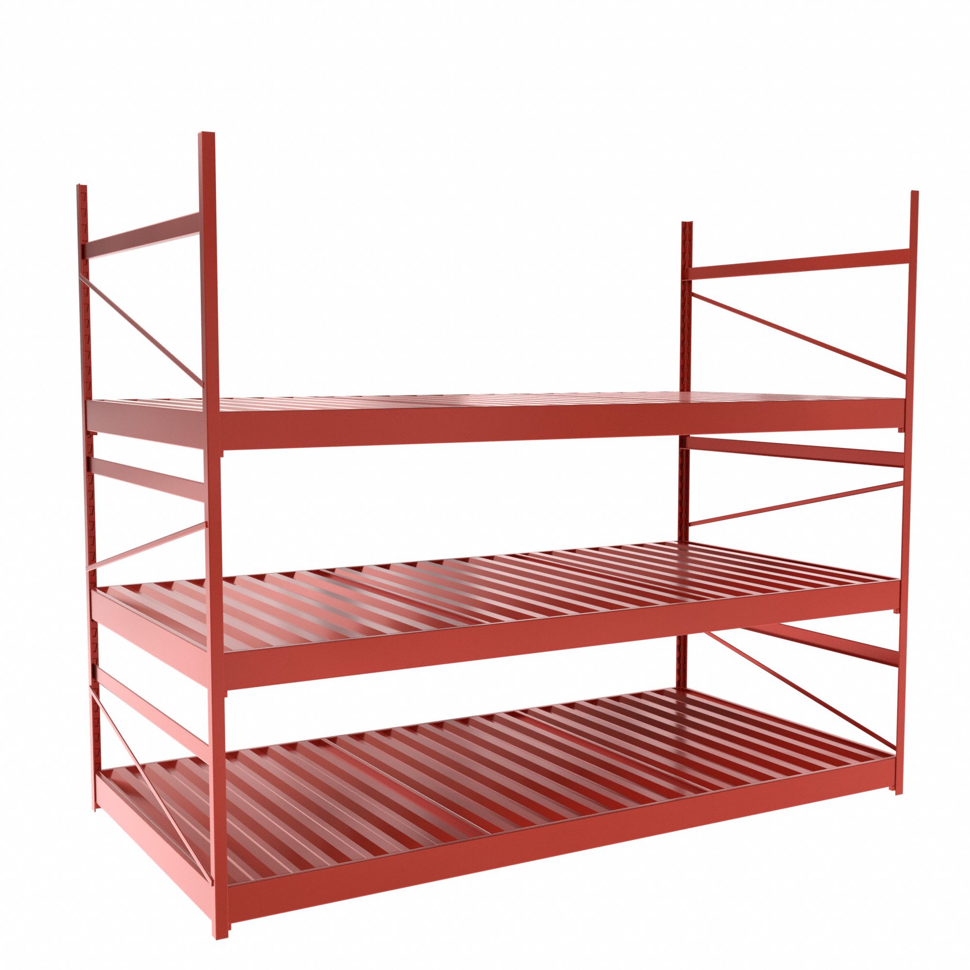 EQUIPTO, Starter, Light-Duty, Bulk Rack With Decking - 36F958|1015D63S ...