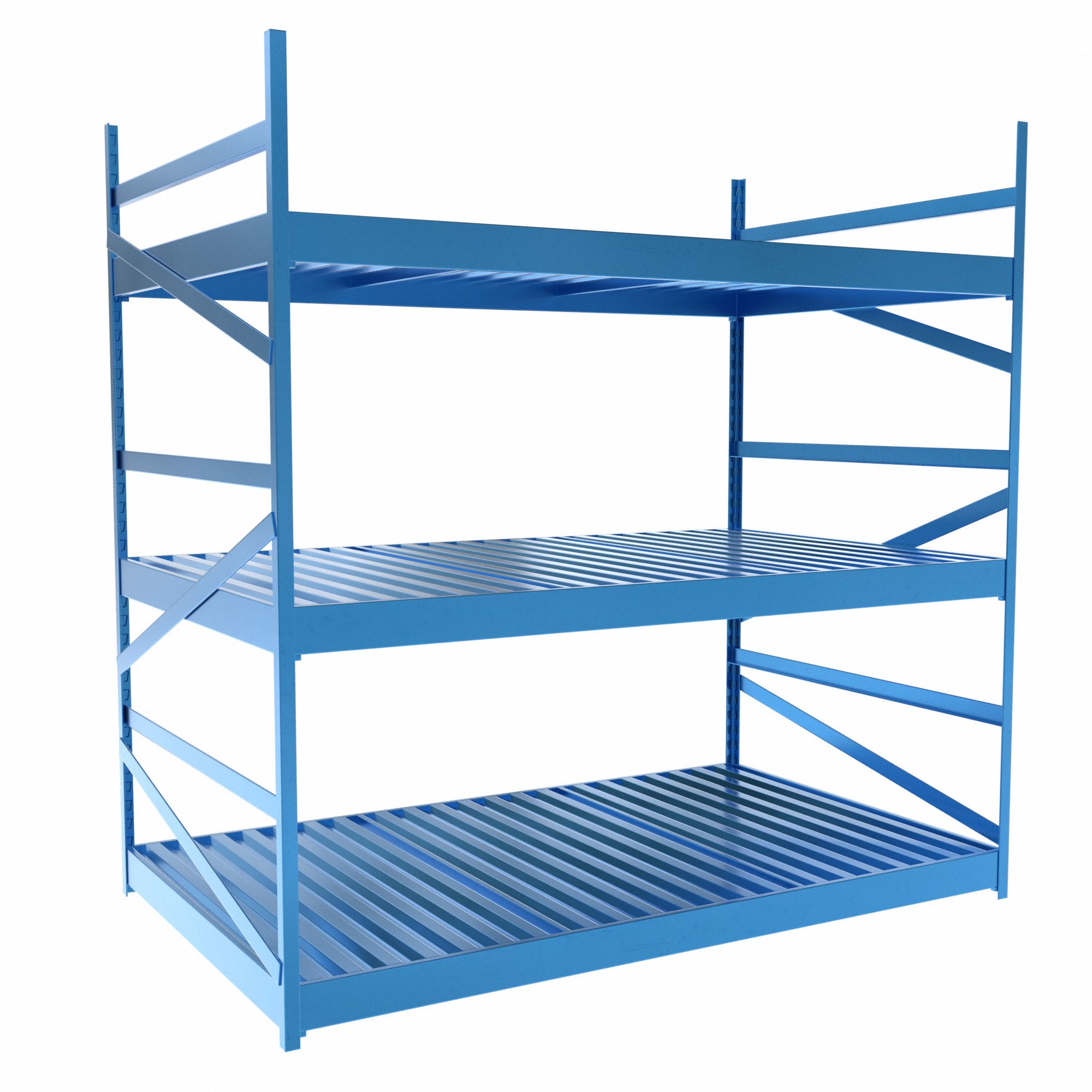 EQUIPTO, Starter, Light-Duty, Bulk Rack With Decking - 36F965|1015D53S ...